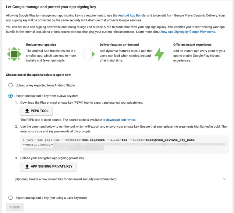 To upload an Android App Bundle you must be enrolled in App Signing by Google Play. - dotnetco.de